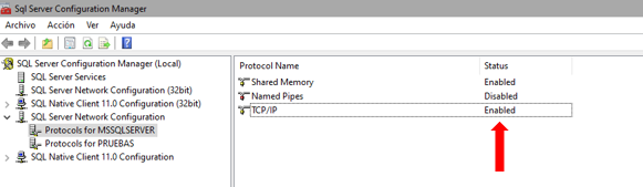 Práctica 1. Instalación y configuración de SQL Server | SQL_SERV